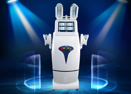Vertical Four Handles Cryolipolysis Cryotherapy Weight Loss Machine , Cryolipolysis Fat Freeze Equipment