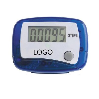 Translucent pedometer with belt clip