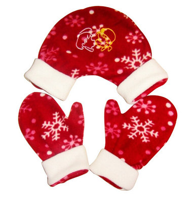 Christmas Polar Fleece Glove for Couple