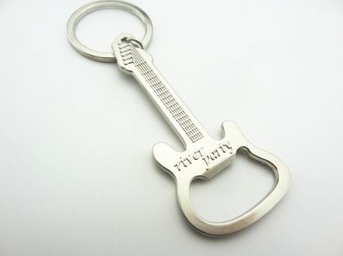 guitar shape bottle opener key chain