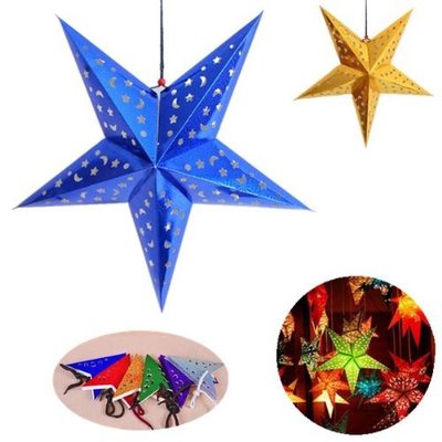foldable hologaramPaper star pendant