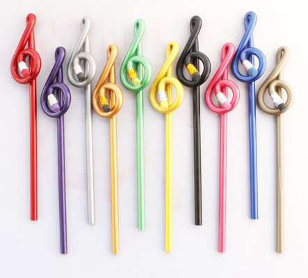 Note shape plastic pencil