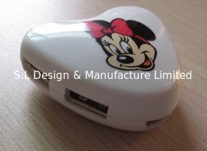 China heart shaped USB Hub supplier