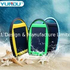 China New type Customized color and logo real capacity 5000mah portable solar power banks for mobile phones and USB devices supplier