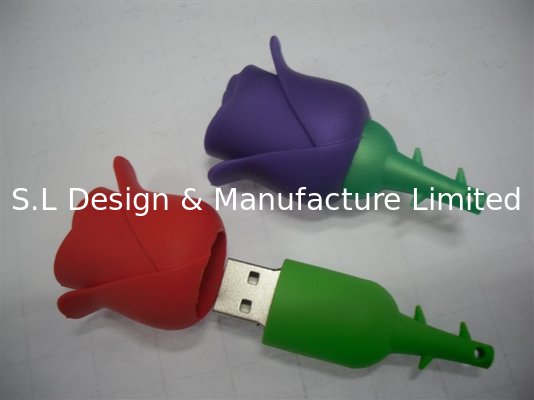 rose flower usb pendrive China supplier supplier