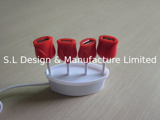 rose flower shaped USB Hub supplier