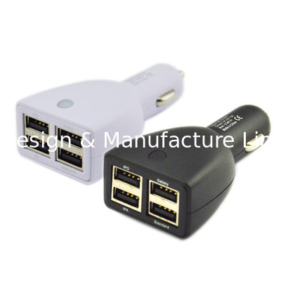 USB car charger with four usb ports supplier