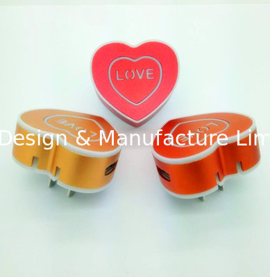heart shaped USB car charger supplier