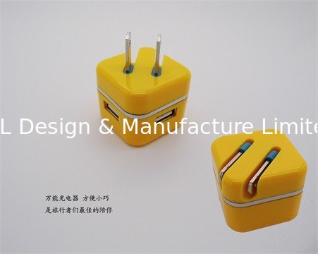multi-function usb adapter power charger with 2 usb ports supplier