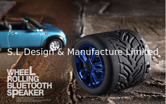 tyre/tire/wheel shaped Car mini audio Call a portable card speaker computer stereo bluetooth speakers subwoofer To repor supplier