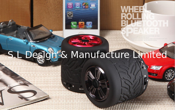 tyre/tire/wheel shaped Car mini audio Call a portable card speaker computer stereo bluetooth speakers subwoofer To repor supplier