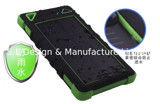 8000mah real capacity Hockey, shockproof, anti friction, dustproof solar power banks with climbing hook supplier