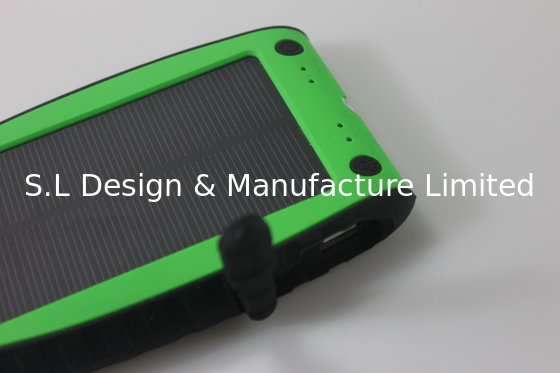 monocrystal solar charger waterproof dustproof shockproof skidproof Build-in full 7000mAh li-polymer Emergency LED flash supplier