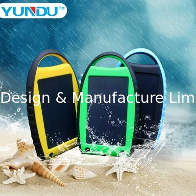 New type Customized color and logo real capacity 5000mah portable solar power banks for mobile phones and USB devices supplier