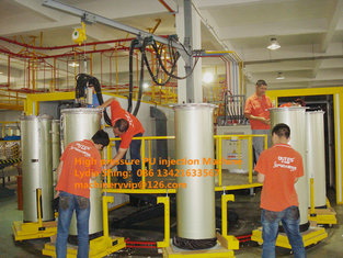 China Automatic Turntable for Solar Energy Insulation Layer Foam Making Machine, PU injection Foaming Machine supplier