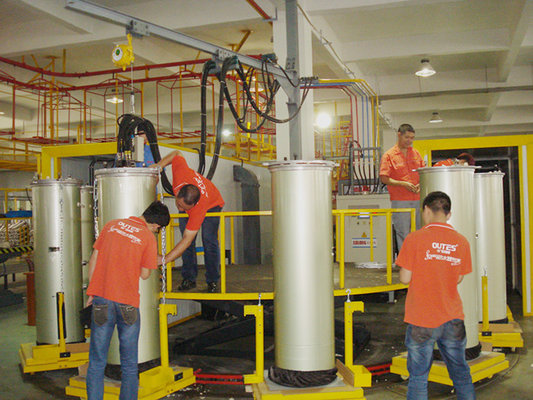 Automatic Turntable for Solar Energy Insulation PU Insulation Material Machine/ Foam injection machine supplier