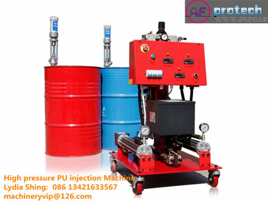High pressure PU polyurethane foam insulation spray and pouring machinery supplier