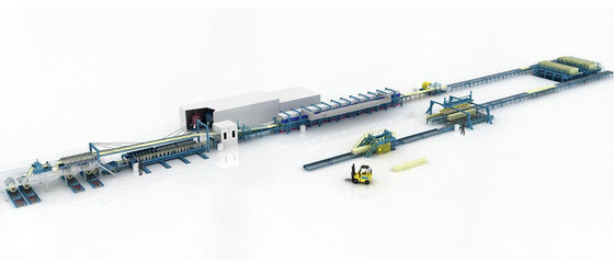 Continuous polyurethane sandwich panel production line