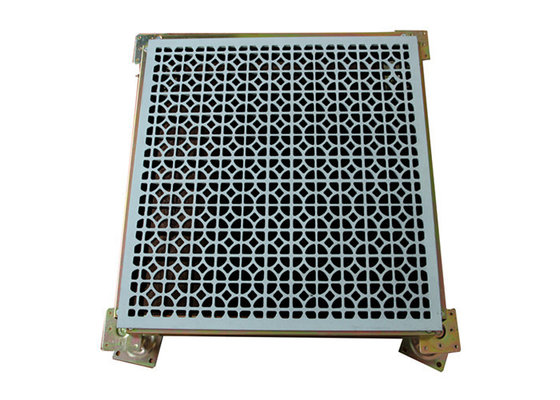 55% Air Rate Anti Static Raised Floor Perforated Tiles Sound Proof