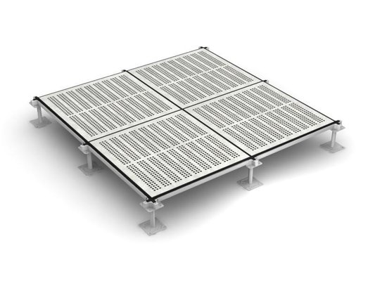 Steel Perforated Raised Floor Tiles custom built ventilation for factory workshop