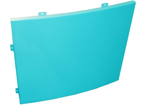 Architectural Facade Cladding 3mm / 4mm Custom Aluminum Panels Blue / Yellow