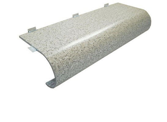 Decorative Interior / Exterior Hyperbolic Curve Aluminum Ceiling Panels Silver Grey