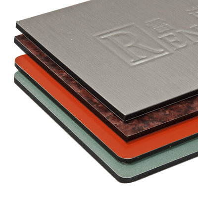 Dark Bule Aluminum Sanwich Panel Titanium Zinc Plastic Composite Panel For Subway / Airport