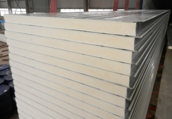 Cold Storage Used PU Sandwich panel / Polyurethane Wall Panel Durable And Recycable