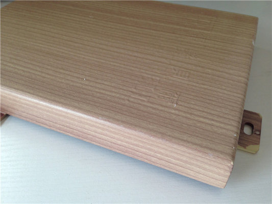 3 mm PE / PVDF Coating Weatherproof Aluminium Wall Panels Wooden Like Finished