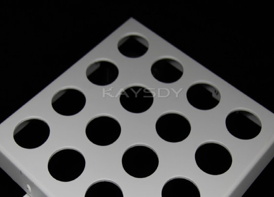Square Pillars Ornament Solid Perforate Aluminum Wall Panels For Concrete