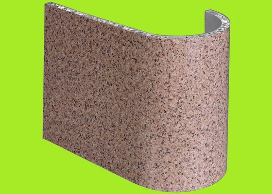 Insulated Curtain Wall Cladding 10mm / 20mm PVDF Aluminum Honeycomb Sandwich Panel with Marble Colors