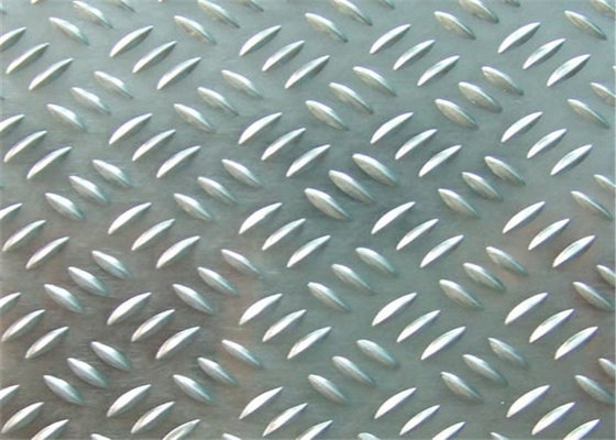 1300mm maximum 3 Bar Aluminum Tread Plate In Alloy 1100 H24 , 1.0mm - 6.35mm