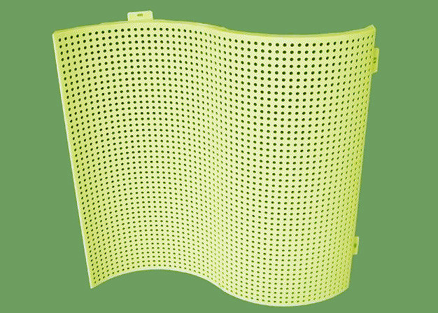 Customized 3mm / 4mm Perforated Decorative Aluminum Sheet With Kynar Coating