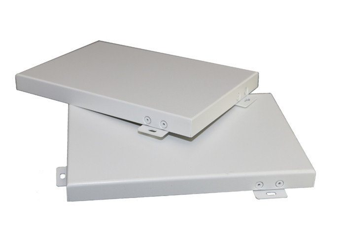 Cream White Solid PVDF Coated Aluminum Building Panels With Varnish / Color Paints