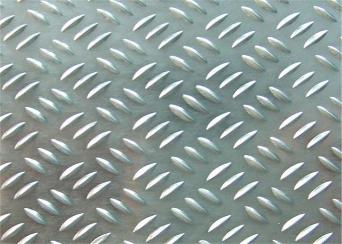 1300mm maximum 3 Bar Aluminum Tread Plate In Alloy 1100 H24 , 1.0mm - 6.35mm