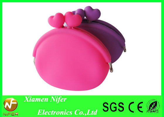 Jelly Waterproof Handbag Silicone Wallet Purse / Rubber Coin Purse for Girls
