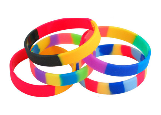 Segmented Silicone Wedding Band No Lead Comfortable For Weddding