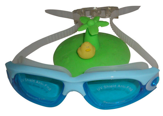 Ladies Anti Fog Blue Swimming Goggles With Prescription Lenses