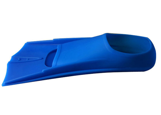 Blue Silicone Swim Fins Flippers