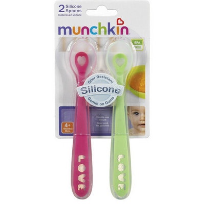Soft Healthy Silicone Baby Spoon Perfect  For  Baby Everyday Eating  /  Feeding