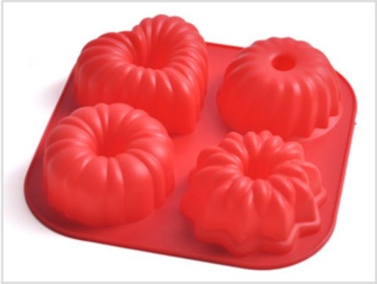 Non-Stick Flower Silicone Kitchenware Cake Mould With FDA / LFGB