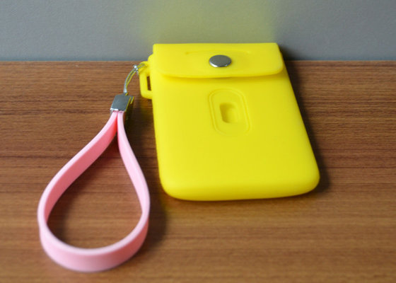 Eco - Friendly Silicone Coin Purse Key Holder / Business Card Holder