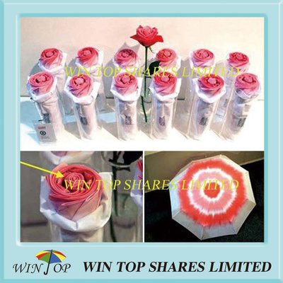 China Rose Style Printing Elegant Umbrella supplier