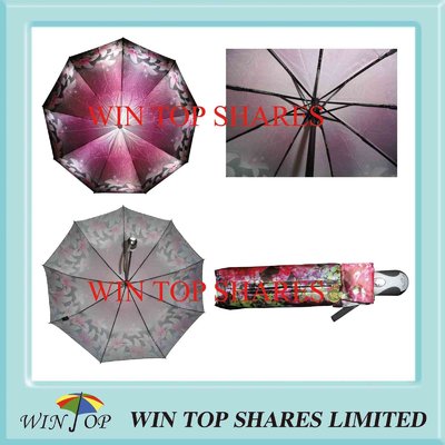 China High Quality Full Auto Satin Rain Umbrella supplier