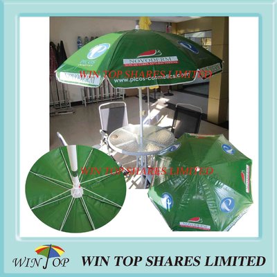 China Promotion Green PVC Beach Umbrella supplier