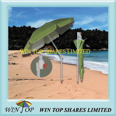 China Special Plastic Tilt Beach Umbrella for Outdoor supplier