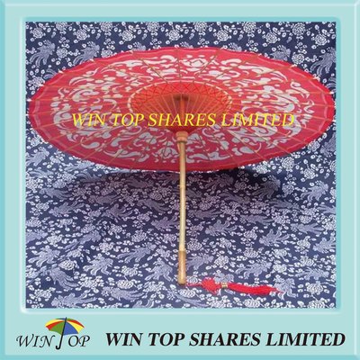China Chinese classic oil paper red umbrella supplier