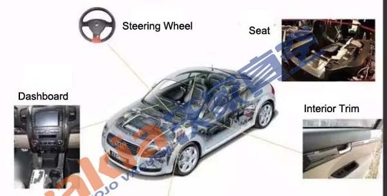 Automatic PVD Plating Equipment , Automotive Interiors Carbon Fiber PVD Chrome Plating