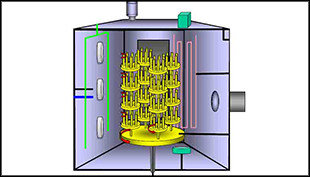 Unbalanced Magnetron Sputtering Coating Machine Cathodic Arc Plating / Ion Source Plasma Cleaning