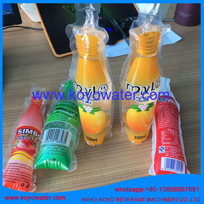 Shaped Bag Packing Machine / Vertical Liquid Fruit Jelly Filling Sealing Packaging Equipment